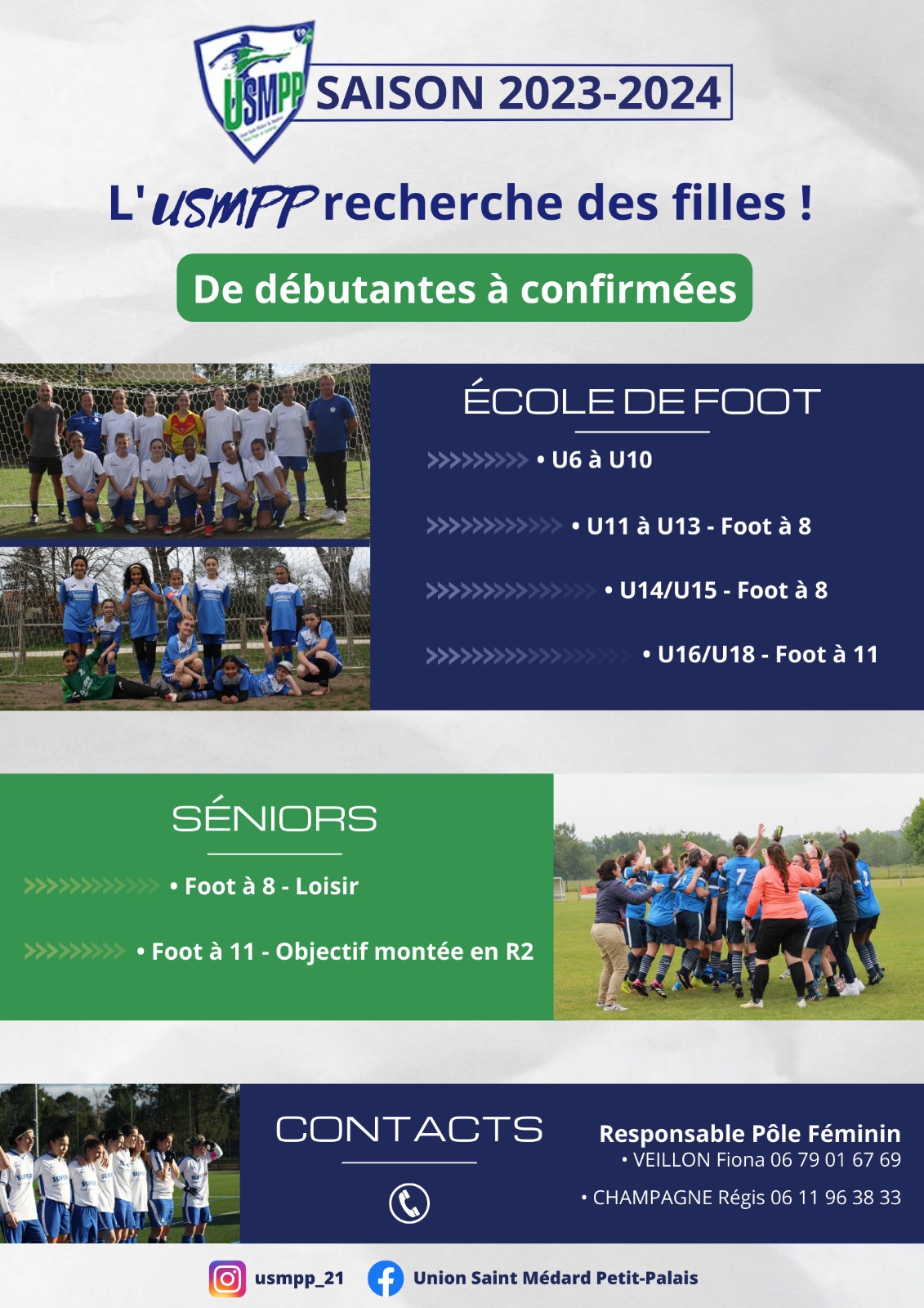 USMPP LA SECTION FEMININE RECRUTE - Famfoot